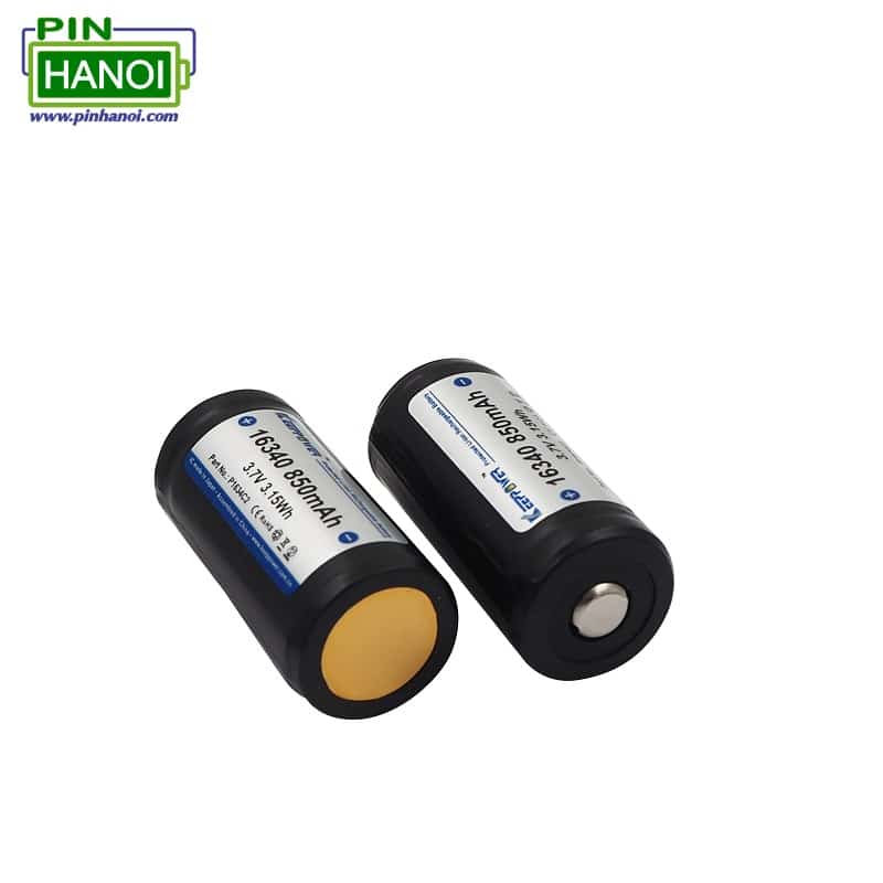 Pin sạc Keeppower 16340 RCR123A P1634C2 CR123A 3.7V 16340 850mAh - Gia ...