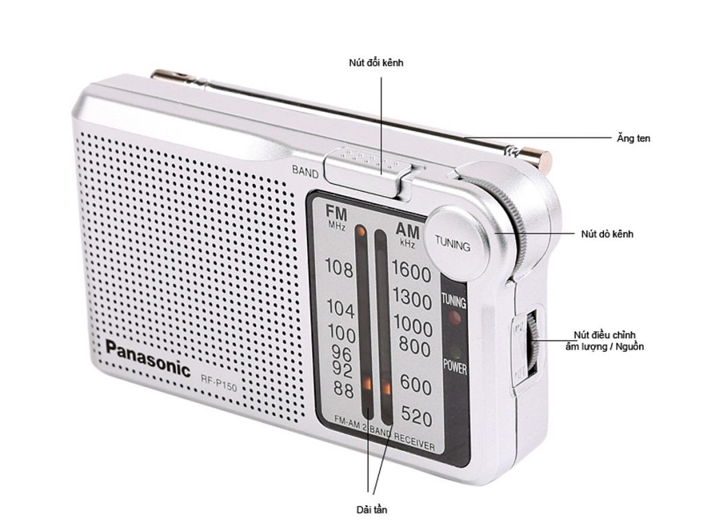 Đài Radio FM/AM Panasonic RF-P150 chính hãng RF-P150D - Gia Dụng Nhà Việt