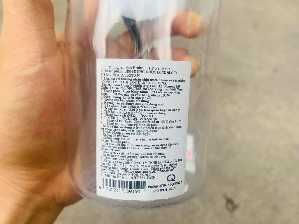 Bình nước thể thao bằng nhựa Tritan 700ml LocknLock ABF722-BGN - Gia ...