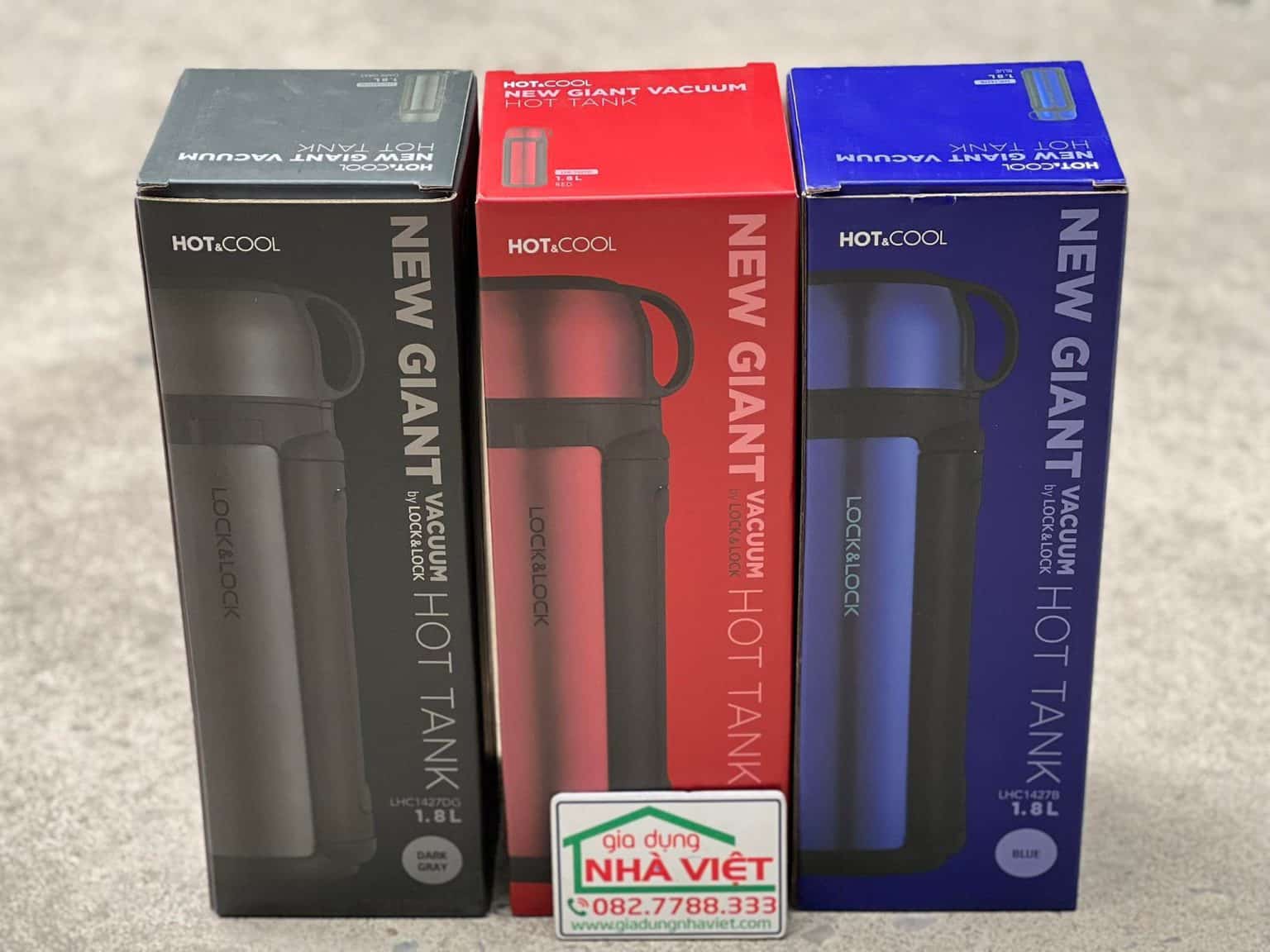 Bình giữ nhiệt New Giant Vacuum Hot Tank 1,8L LocknLock LHC1427 - Gia ...