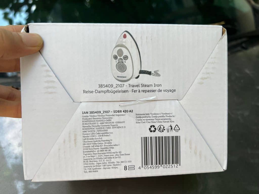 Bàn là du lịch mini Silvercrest SDBR 420 A2 - Gia Dụng Nhà Việt