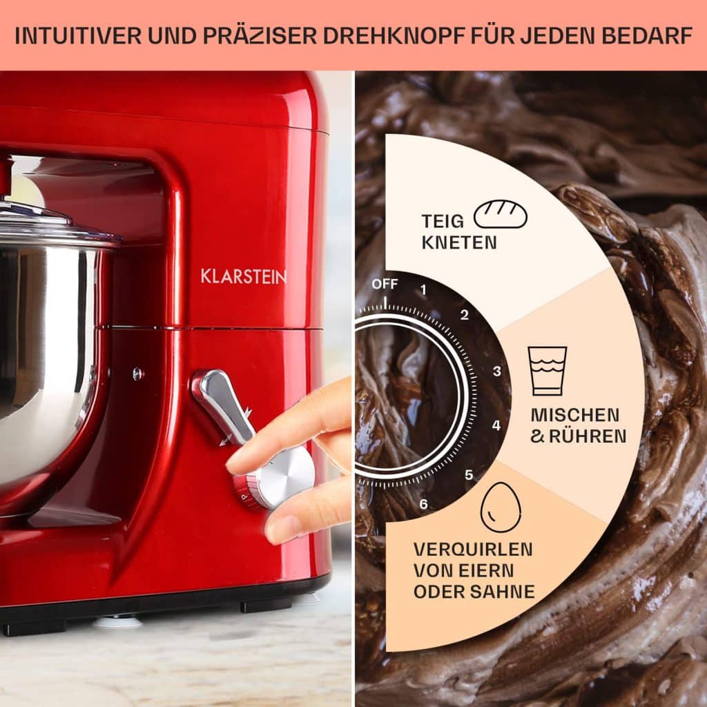 Máy trộn bột và thực phẩm 1200W Bella Rossa Klarstein - Gia Dụng Nhà Việt