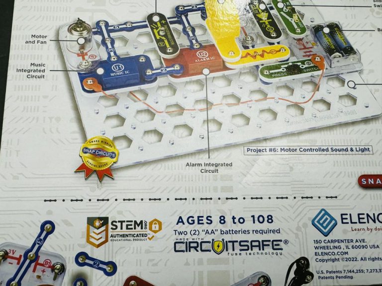 Bộ dụng cụ lắp ráp mạch điện 130 dự án Snap Circuits Jr. Select SC-130 ...