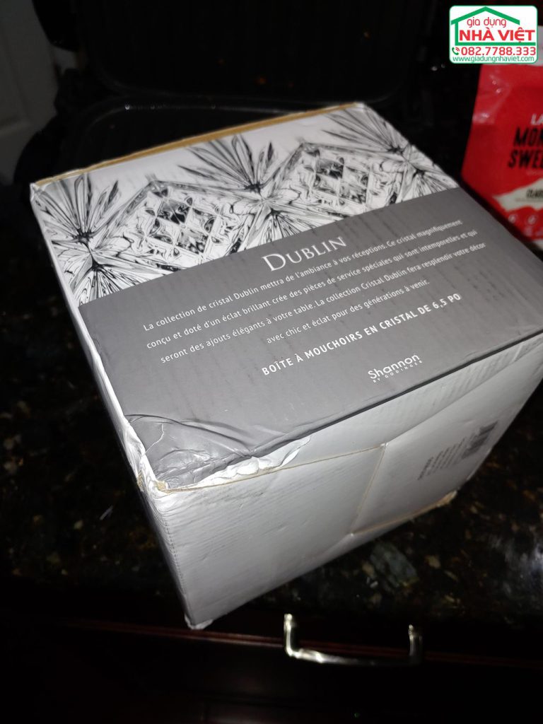 Hộp đựng khăn giấy pha lê Dublin Godinger 25969 - Crystal Tissue Box ...